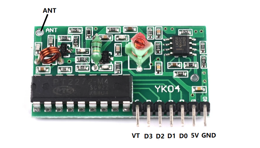 2262/2272 315MHz 4-Key Wireless Remote Control Kit: Short-Range Smart ...
