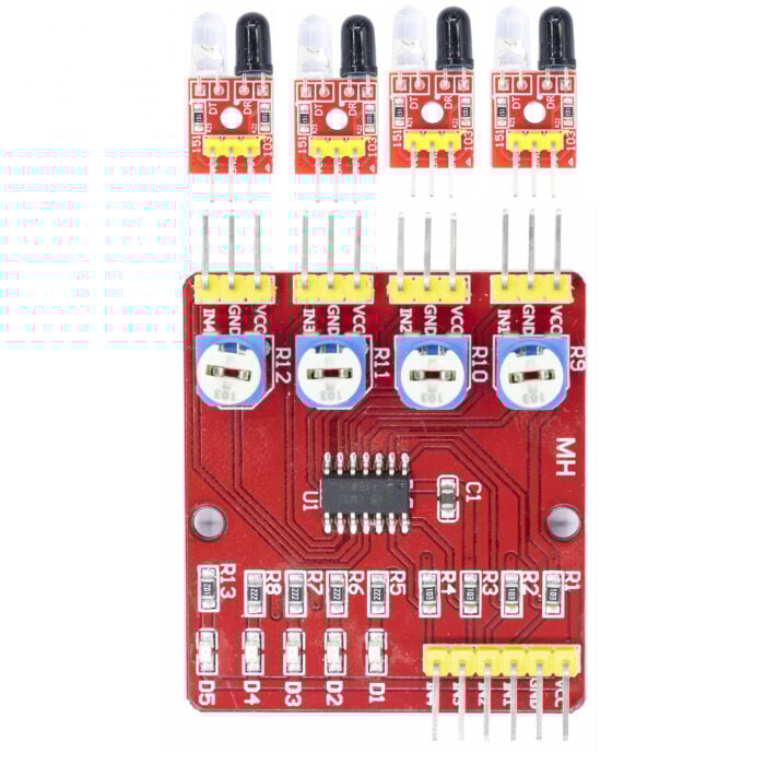 Infrared Sensor (Four - channel Version) – Easyelecmodule