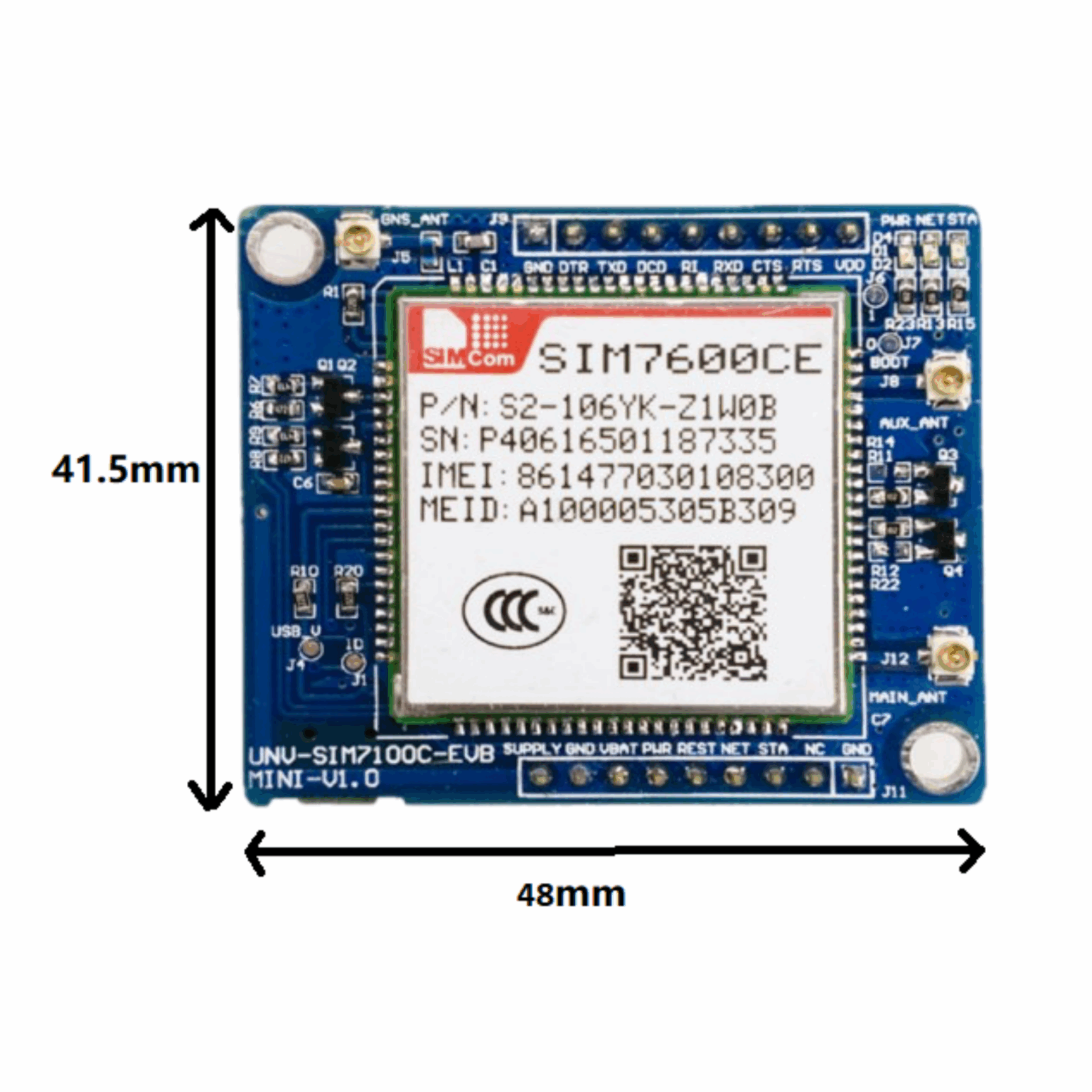 SIM7600CE 4G +GPS Positioning Module Full-Network compatible LTE ...
