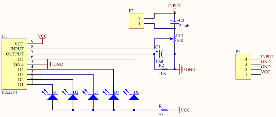 KA2284 Op-Amp-Free Design, Minimal Circuit Realizes LED Level ...