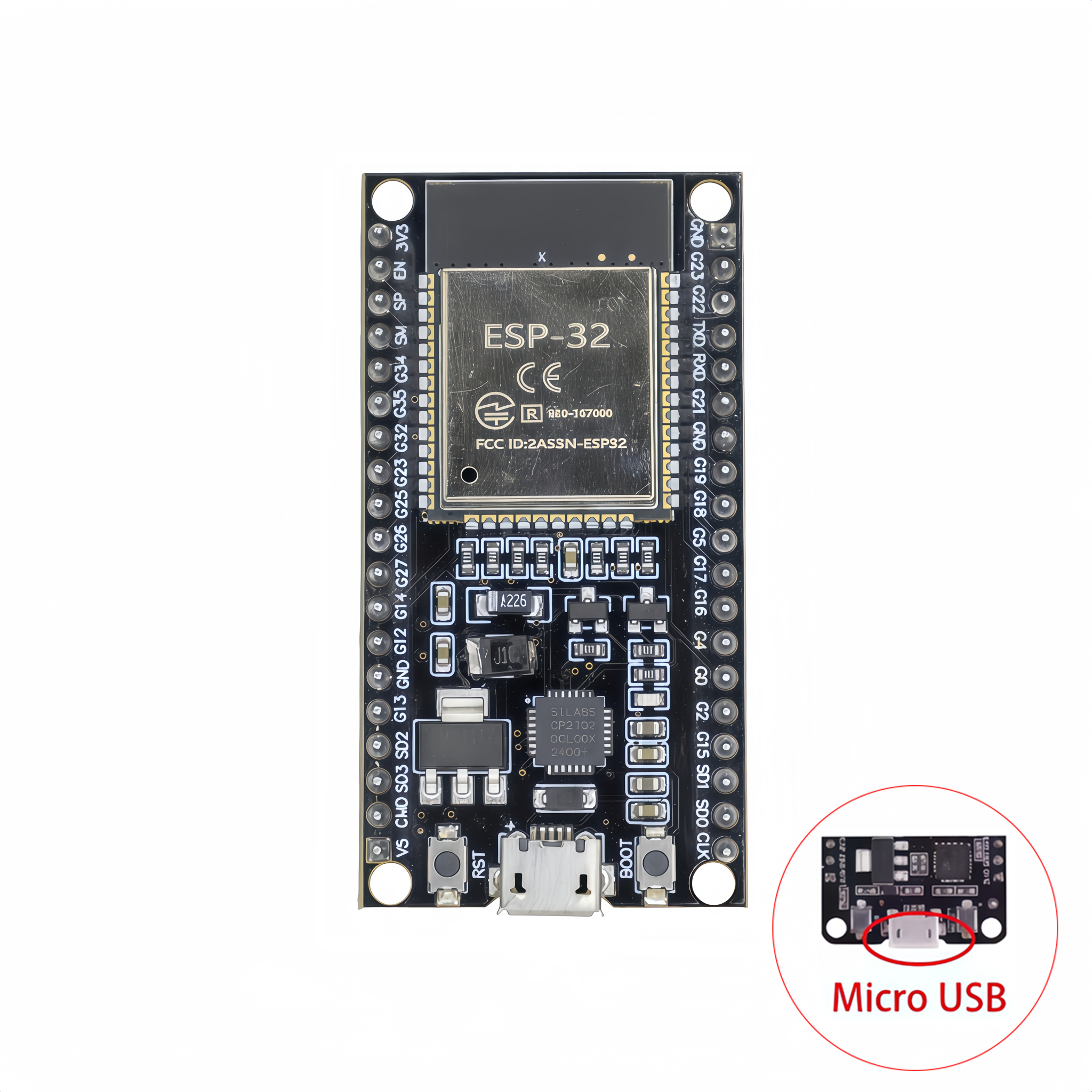 ESP32-WROOM Module Development Board-Micro – Easyelecmodule